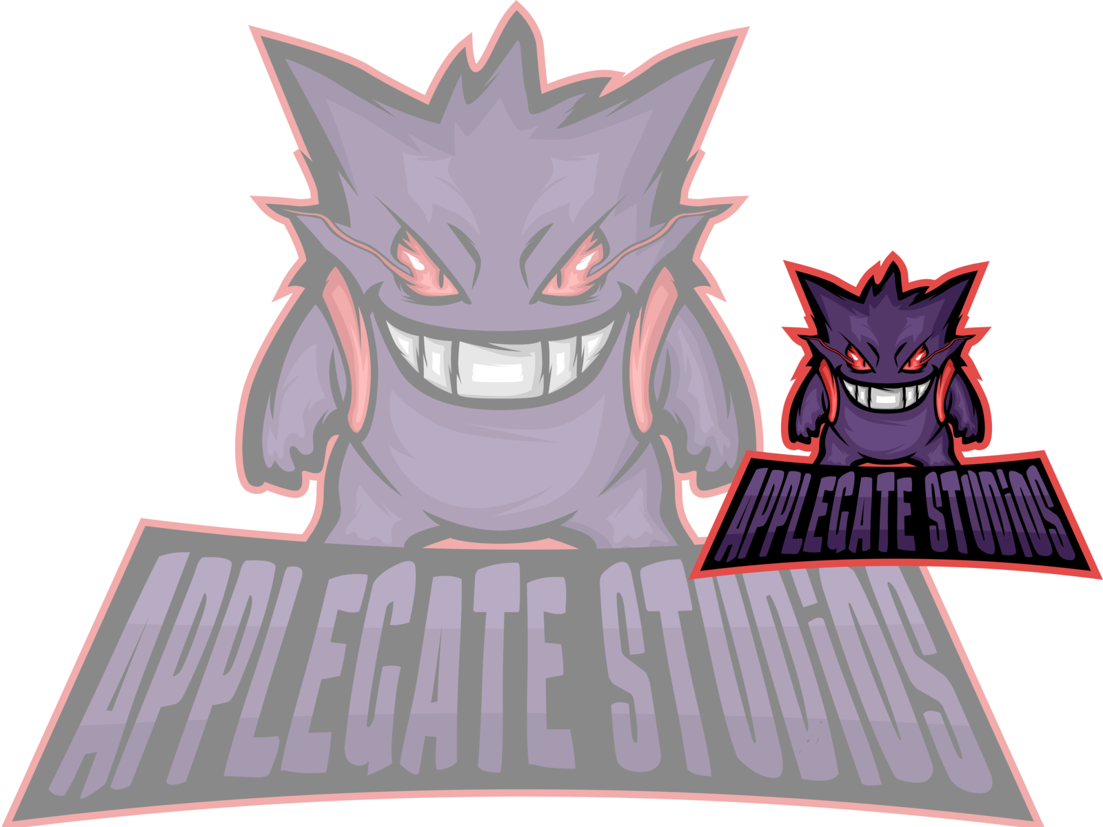 Gengar Branding Logoeport Logoillustration Logocartoon - Dribbble ...
