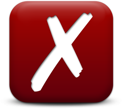 Download Red X Mark - Sign PNG Image with No Background - PNGkey.com