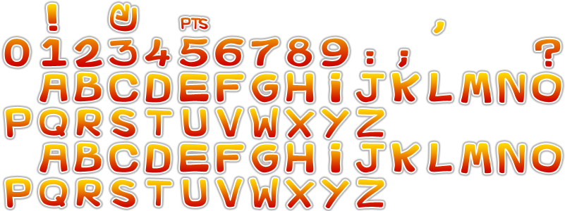 Enter Image Description Here - Font Sprite Sheet - Free Transparent PNG ...
