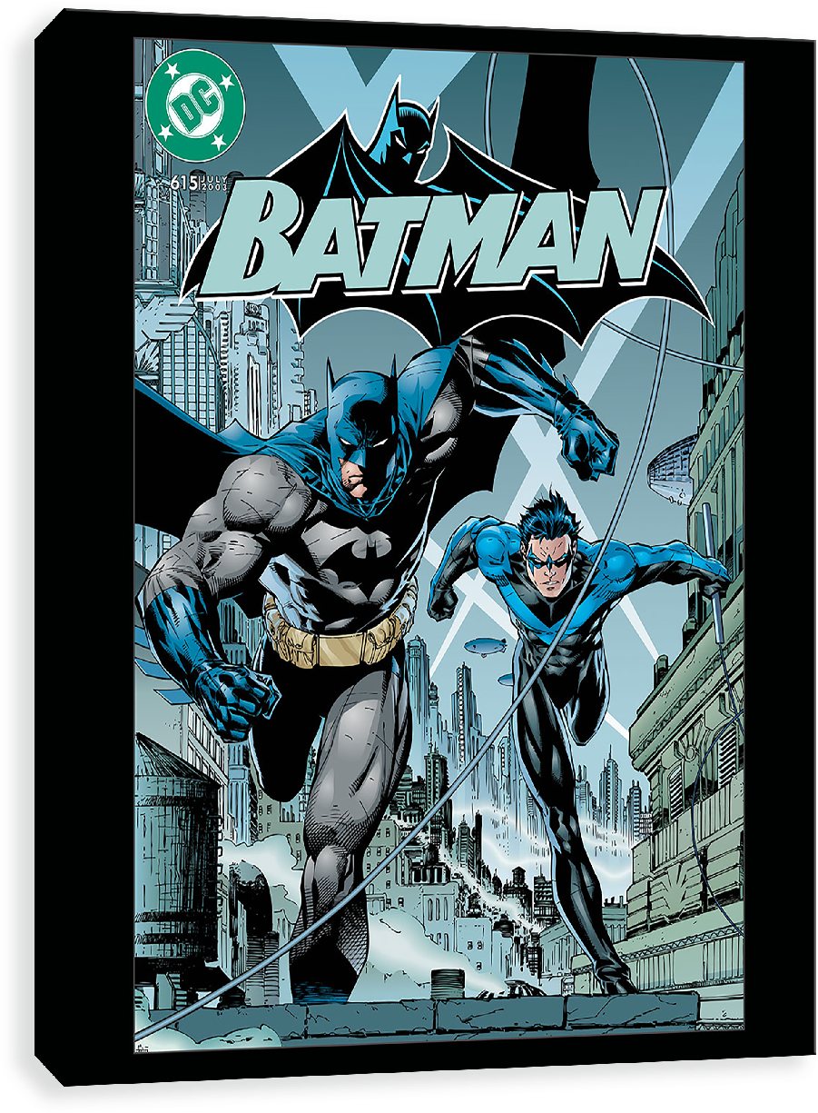 Batman Running In The City - Batman Canvases By Entertainart - Batman ...
