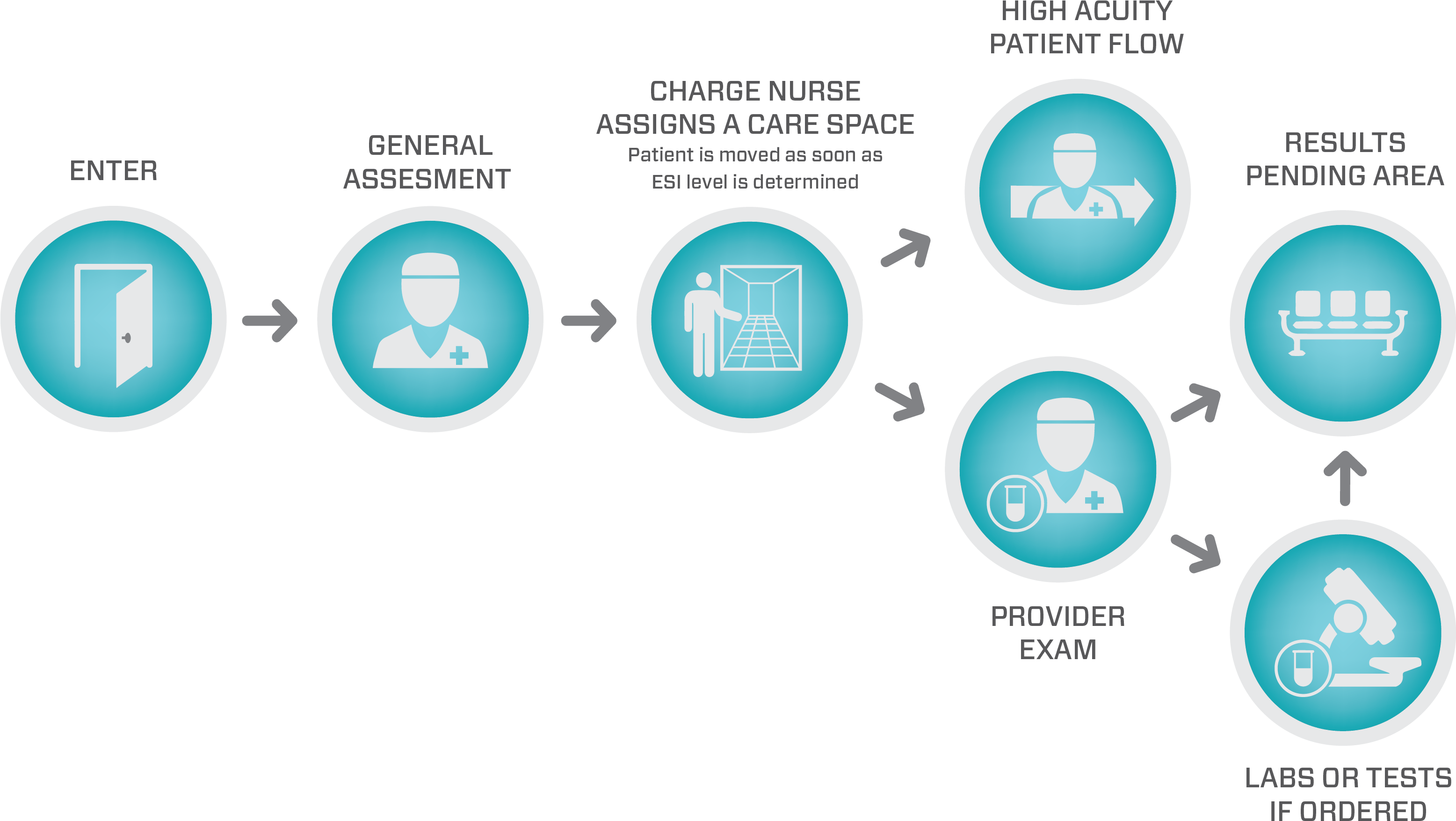 Download Emergency Department Flow Graphic - Emergency Department PNG ...
