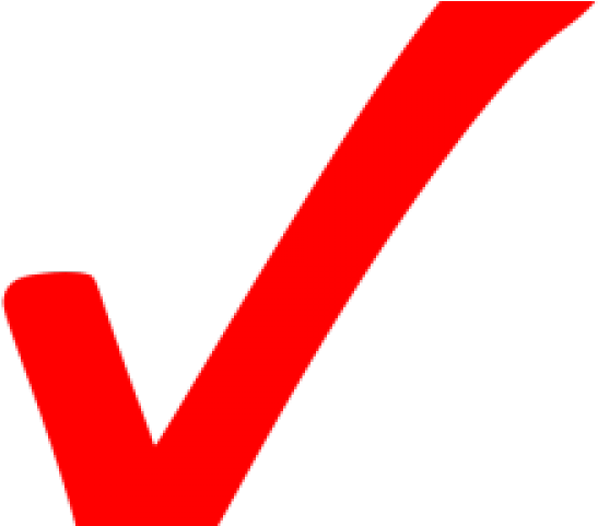 Download Red Checkmark - Red Check Mark Vector PNG Image with No ...