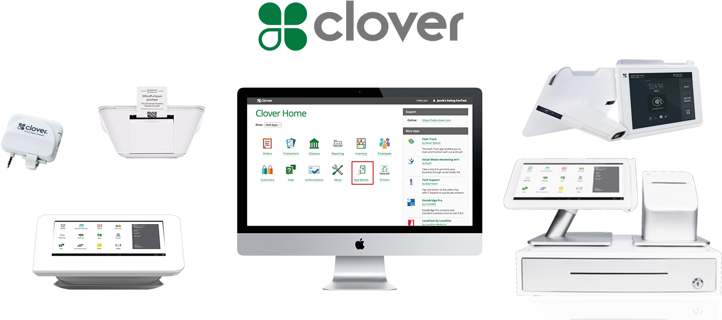 Download The Clover Pos System Family - Clover Network PNG Image with ...