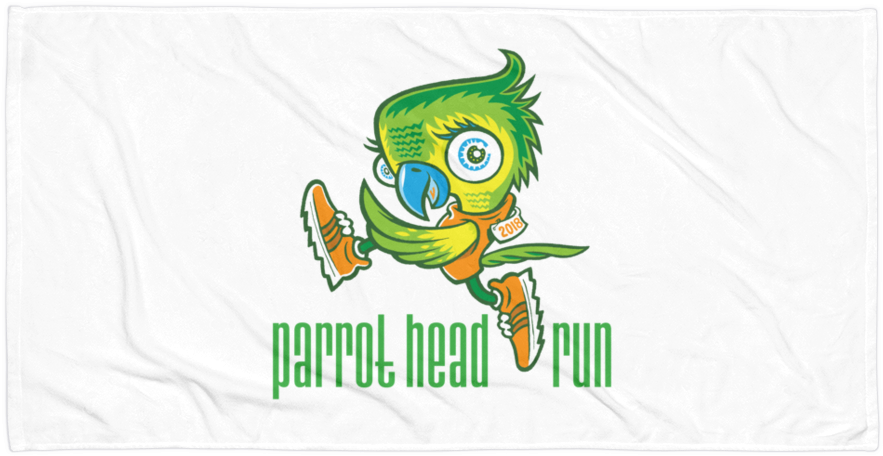 Download Parrot Head Run 2018 Beach Towel - Parrot Head Run PNG Image with No Background ...