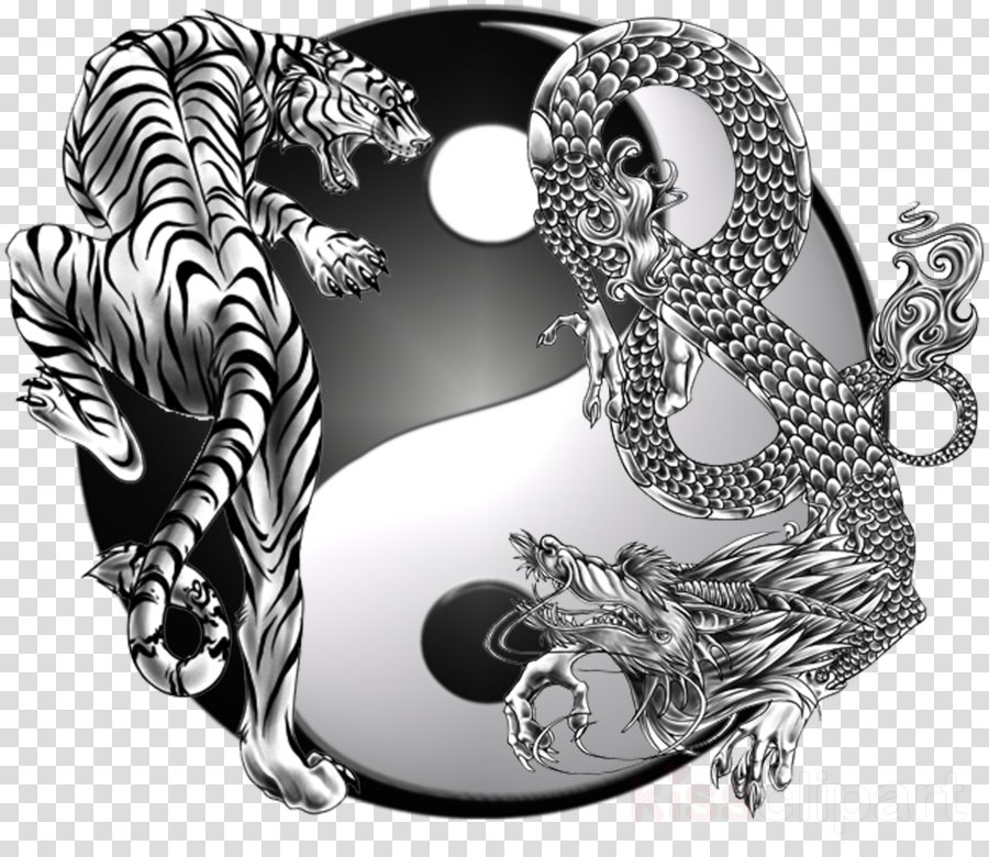 Chinese Dragon And Tiger Wallpaper