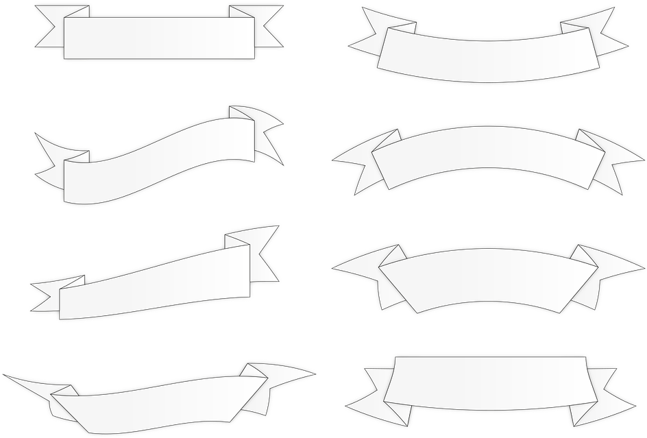 White Banner Vector Png - Forma De Banner Png - Free Transparent PNG ...