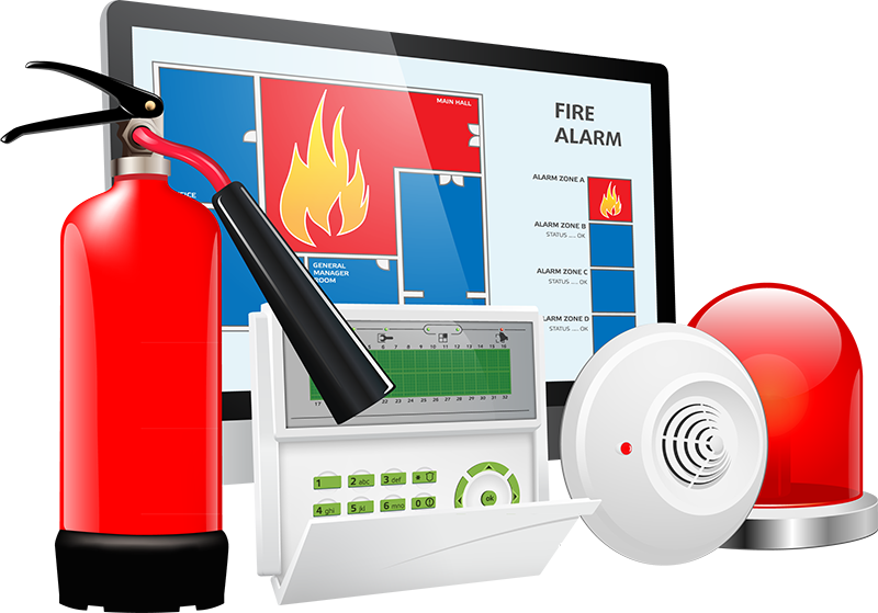 Download Fire Fighting Equipments & Systems - Fire Monitoring PNG Image ...