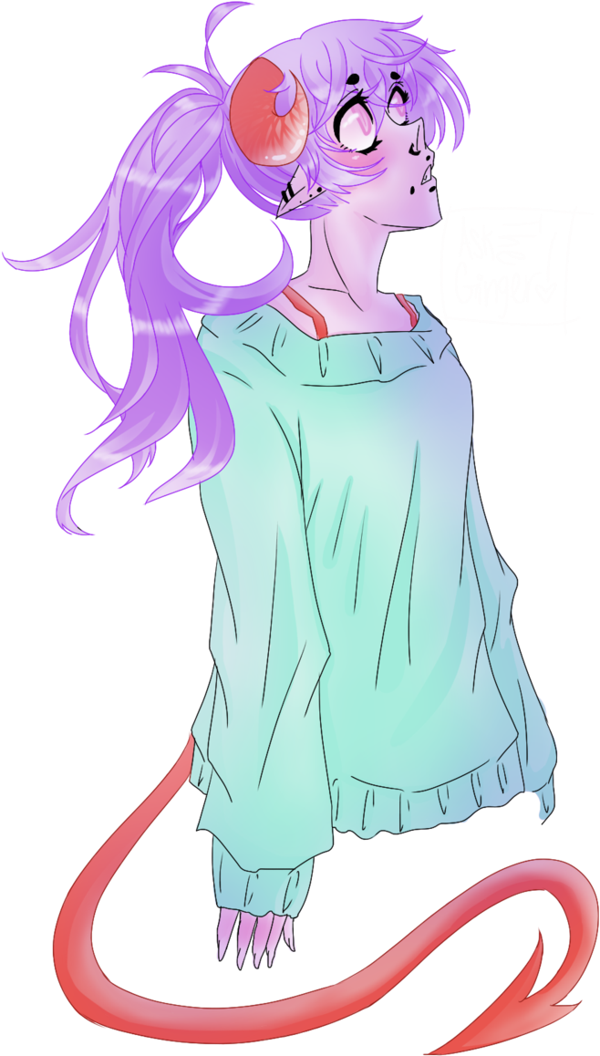 Download Pastel Goth Demon By - Pastel Demon Anime Boy PNG Image with ...