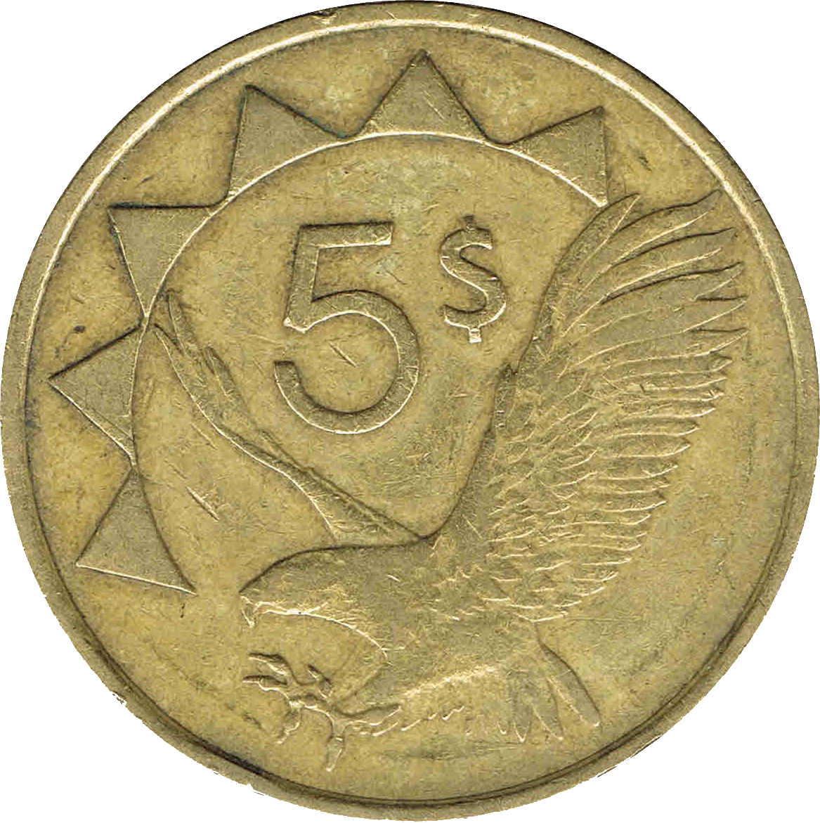 Download Namibia Dollar 5dollar Coin2 - 1895 Coin PNG Image with No ...