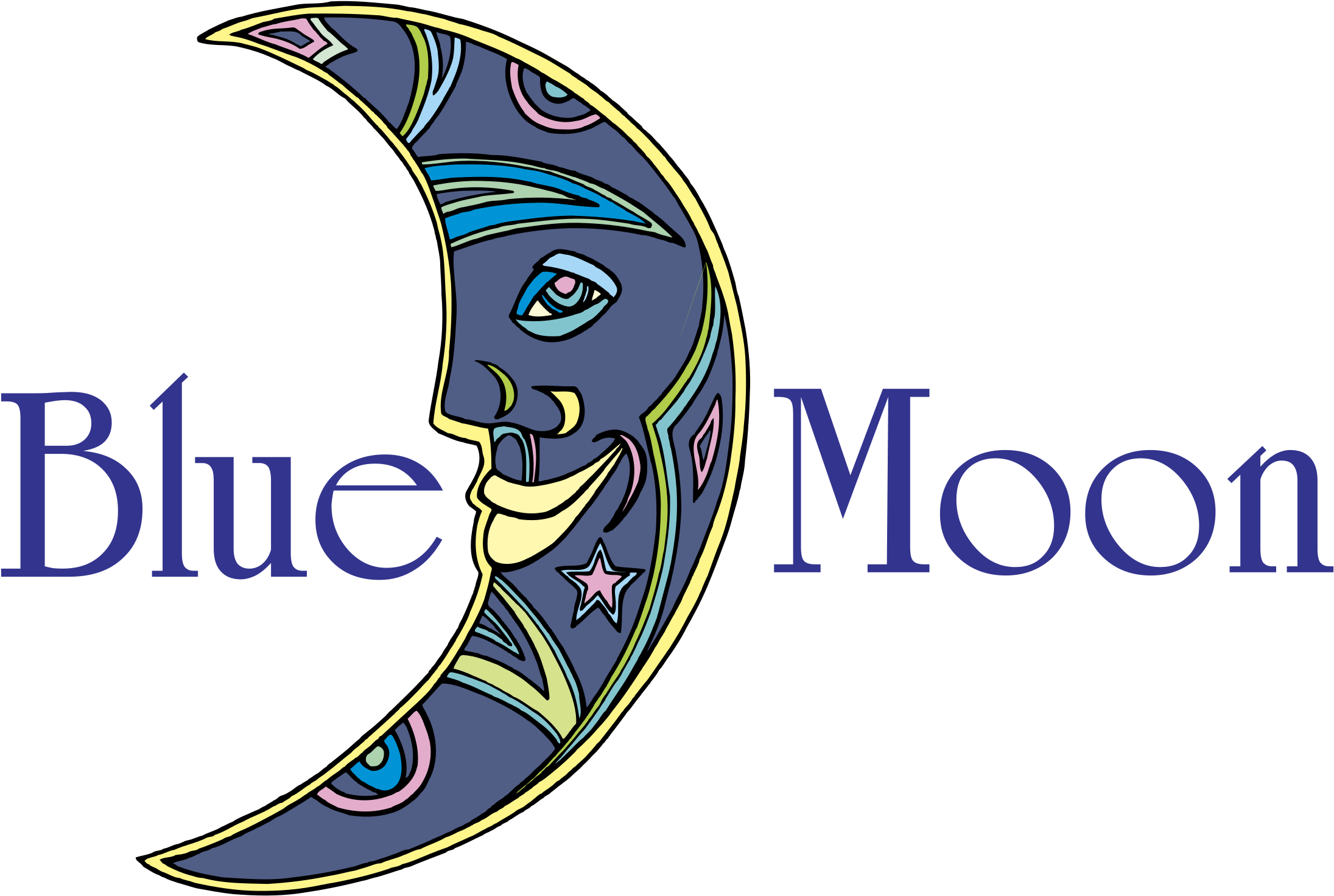 Download Blue Moon Logo Png Transparent - Fly Me To The Moon Tile ...
