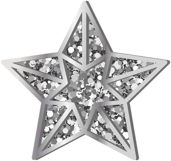 Download Star Silver Transparent Png Clip Art - Sliver Stars Clipart ...