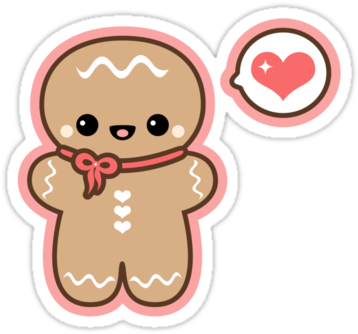 Cute Gingerbread Man By - Cute Gingerbread Man Drawing - Free ...
