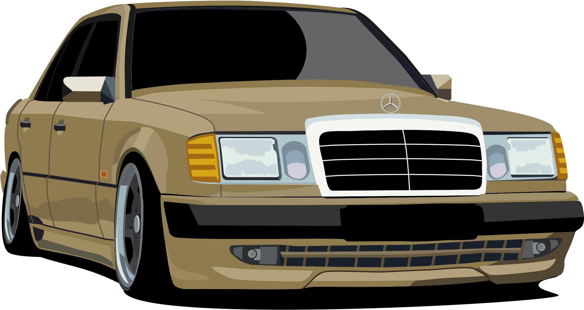 Download Mercedes W124 On Air - Mercedes-benz W124 PNG Image with No ...