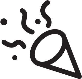 Party Popper Colouring Pages - Free Transparent PNG Download - PNGkey