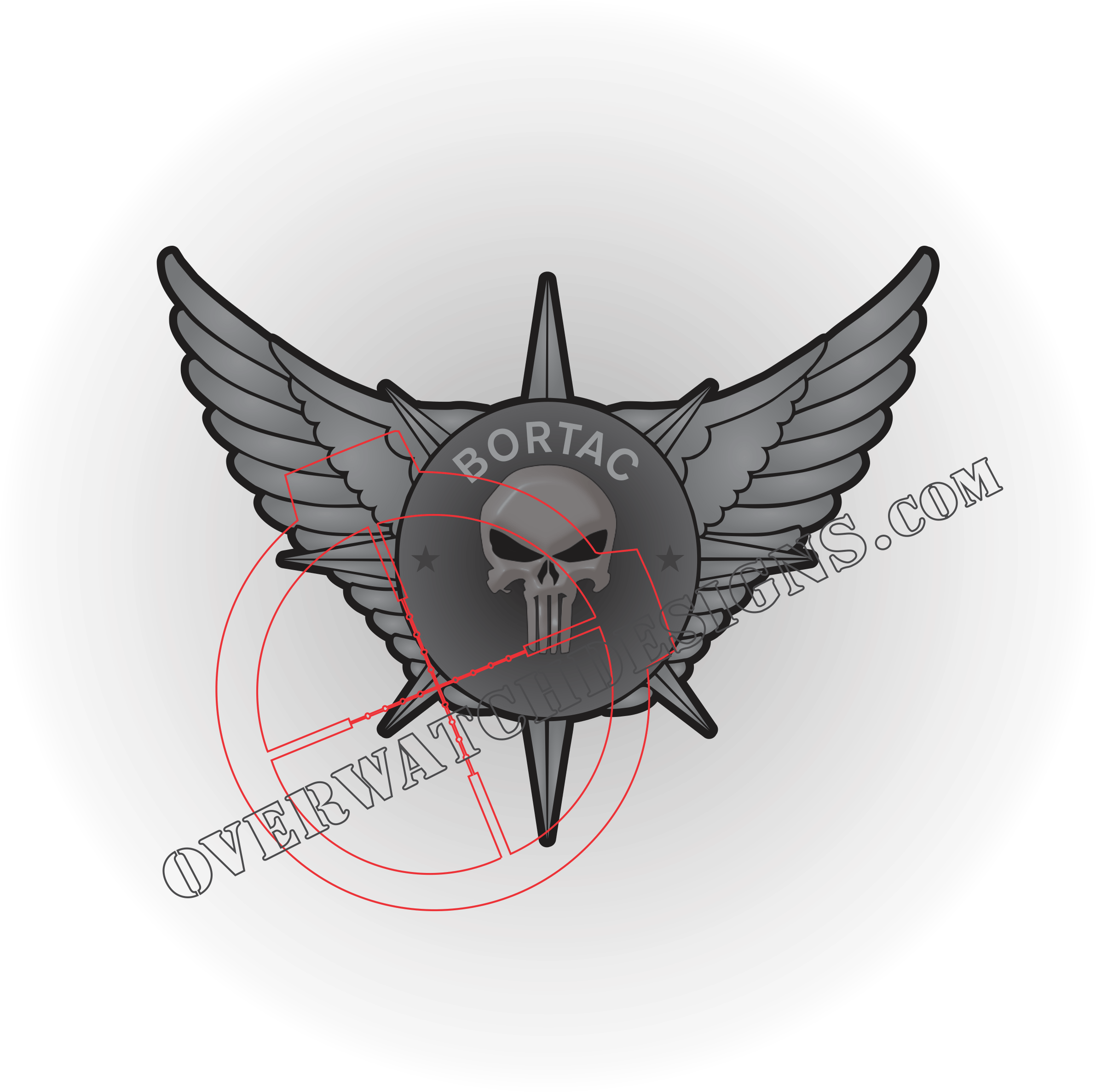 Download Bortac Punisher Sticker - Bortac PNG Image with No Background ...