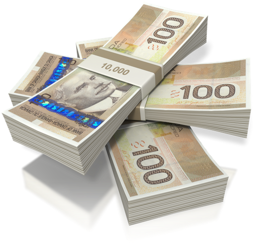 Stacks Of Money Png - Stack Of Canadian Money - Free Transparent PNG ...