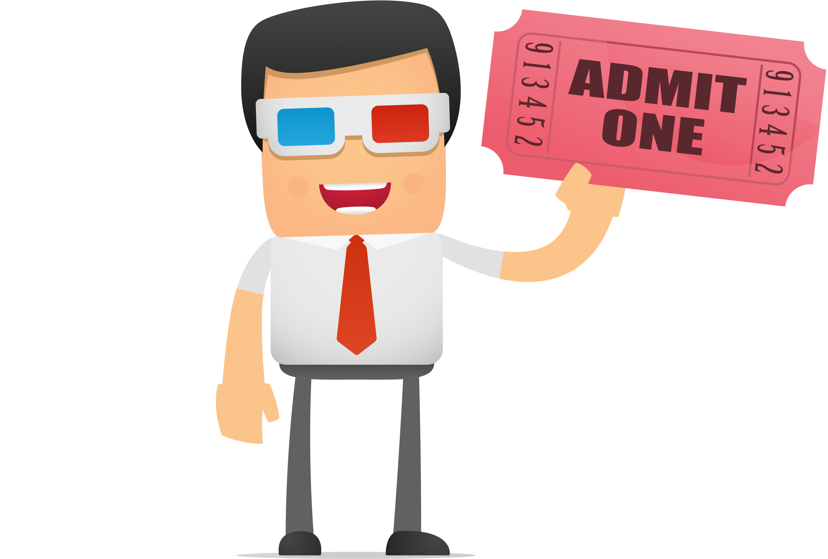 Download Set Of Funny Cartoon Manager Vector PNG Image with No ...