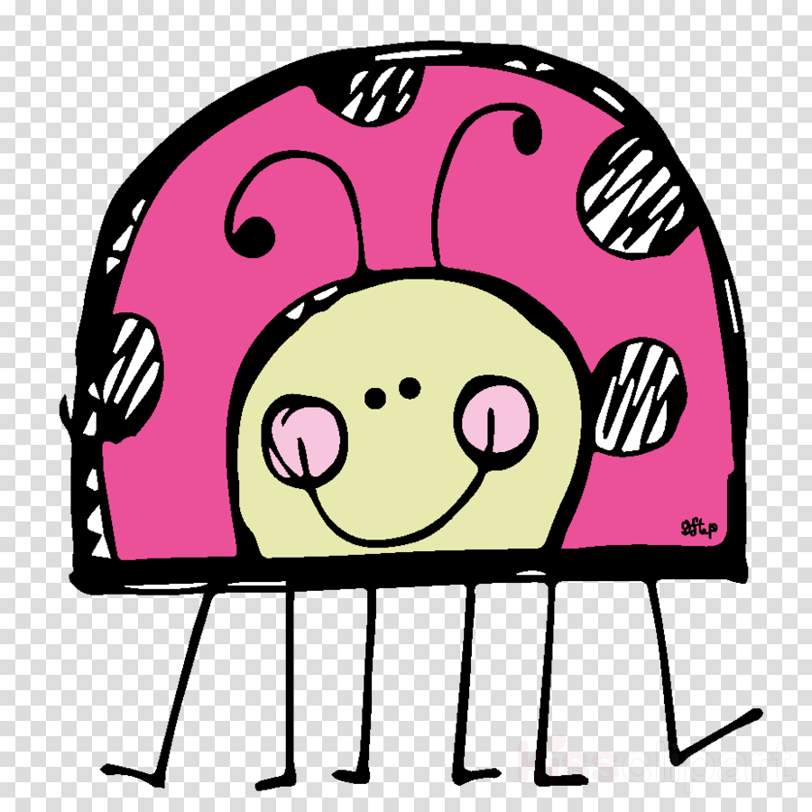 Cute Lady Bug Clip Art Black And White