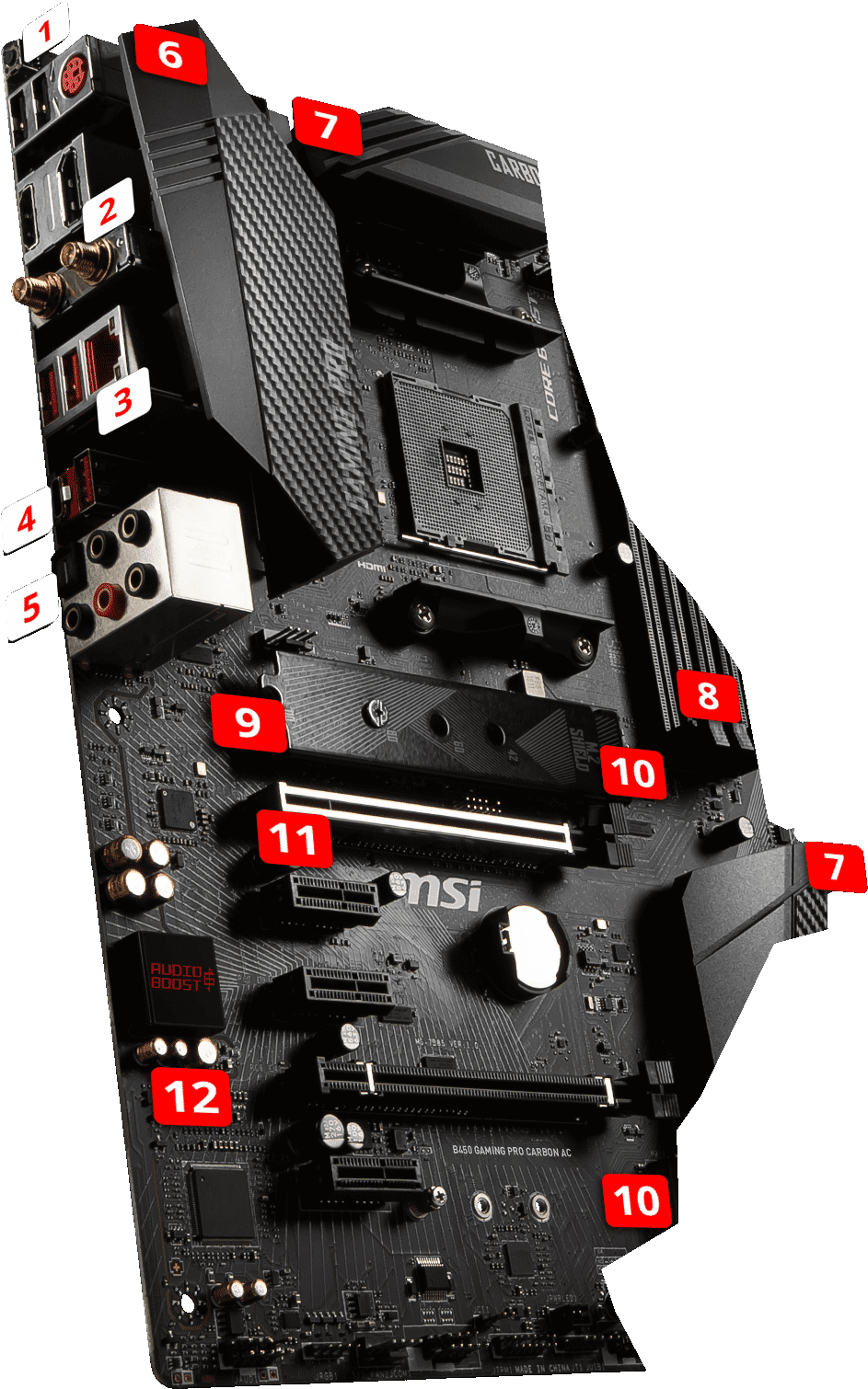 Download Bios Flashback Button - Msi B450 Gaming Pro Carbon Ac PNG ...