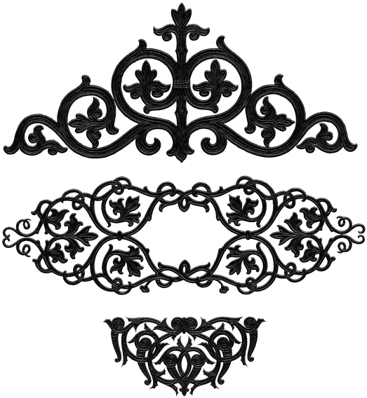 Baroque Vector Decorative Design Image Library Library - Motifs Png ...