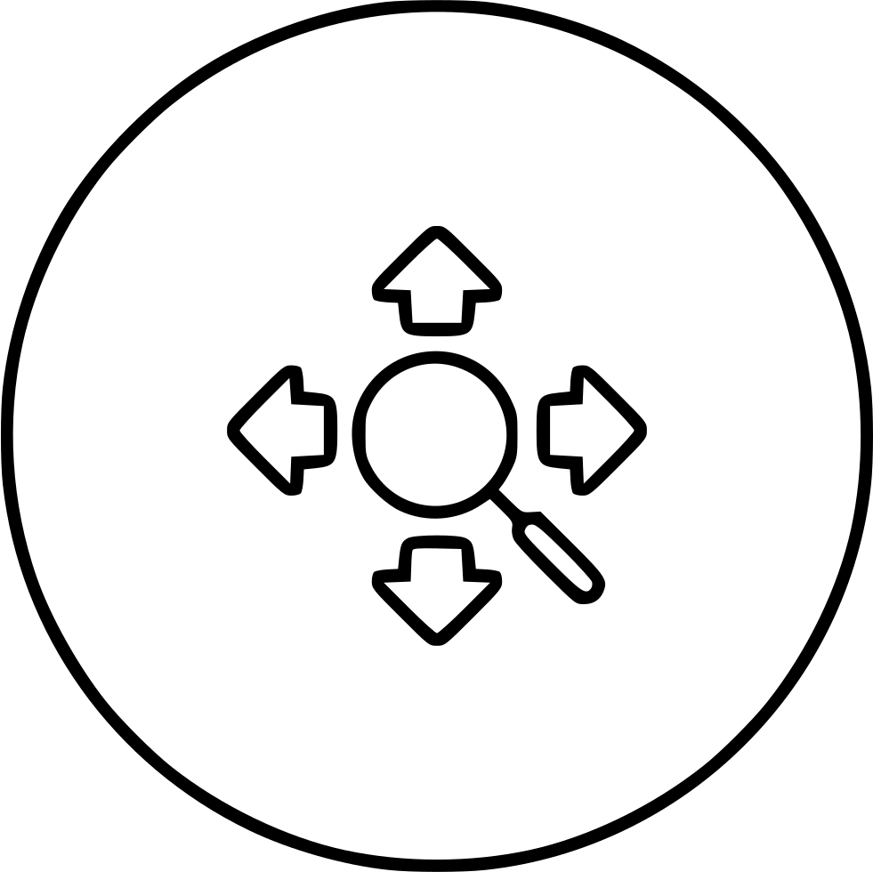 Download Arrow Cursor Move Zoom Arrows Comments - Circle PNG Image with ...