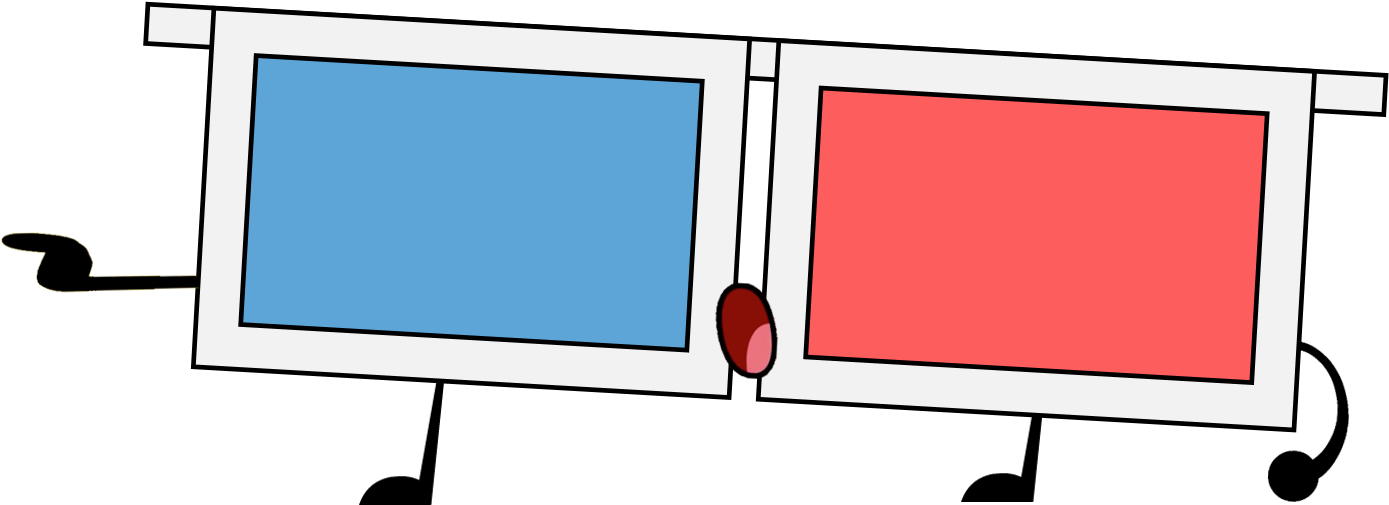 Download 3d Glasses 2 - Bfdi 3d Glasses PNG Image with No Background ...