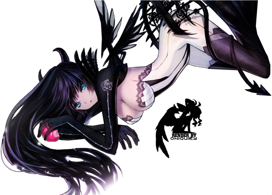Download Anime Demon Png Anime Black Demon Girl Png Image With No Background