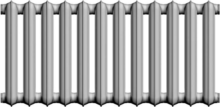 Ribbed Radiator - Picket Fence - Free Transparent PNG Download - PNGkey