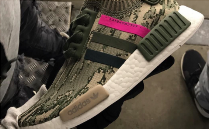 Download Adidas Nmd R1 Primeknit Olive And Hot Pink Absolutely - Nmd R1 ...