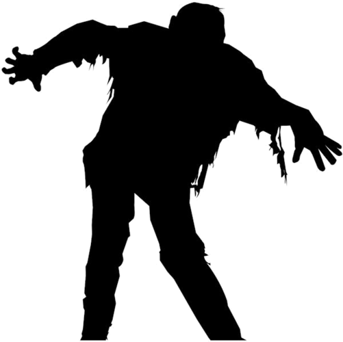 Download Dancing Zombie Window Silhouettes - Transparent Zombie ...