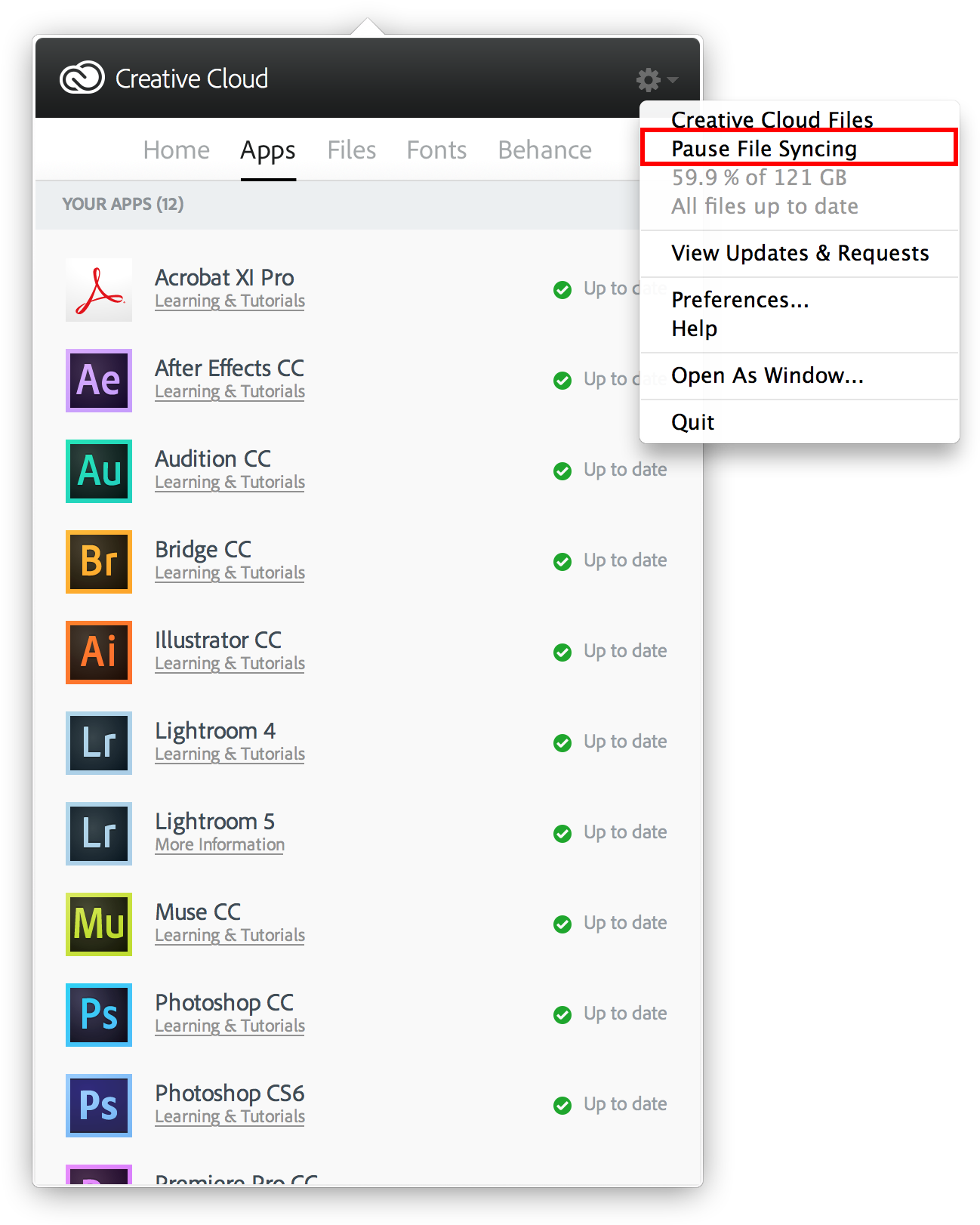 Download Creative Cloud Menu PNG Image with No Background - PNGkey.com