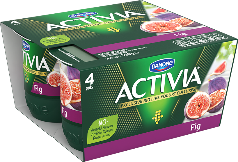 Activia Fig - Activia Mango Yogurt Nutrition Label - Free Transparent ...