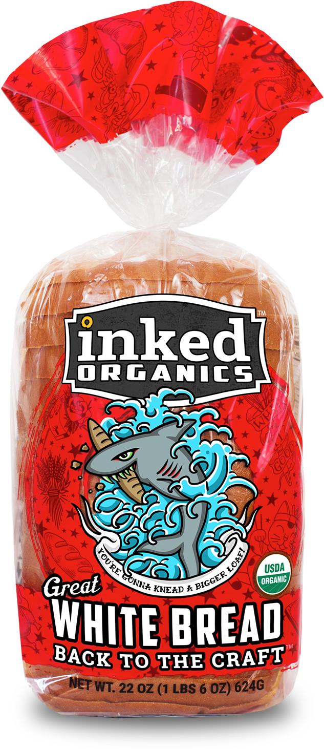 Download Inked Organics Great White Bread PNG Image with No Background ...