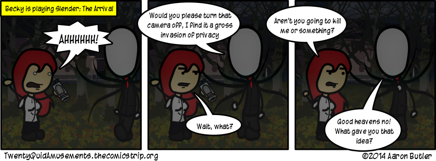 Slender Man Comic Strip