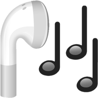 Grunge, Headphones, And Music Image - Emoji Música Png - Free ...