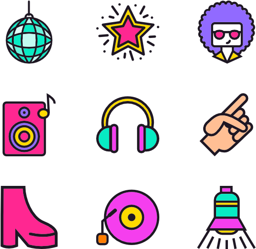 Download Disco Music Collection - Disco Png Icon PNG Image with No ...