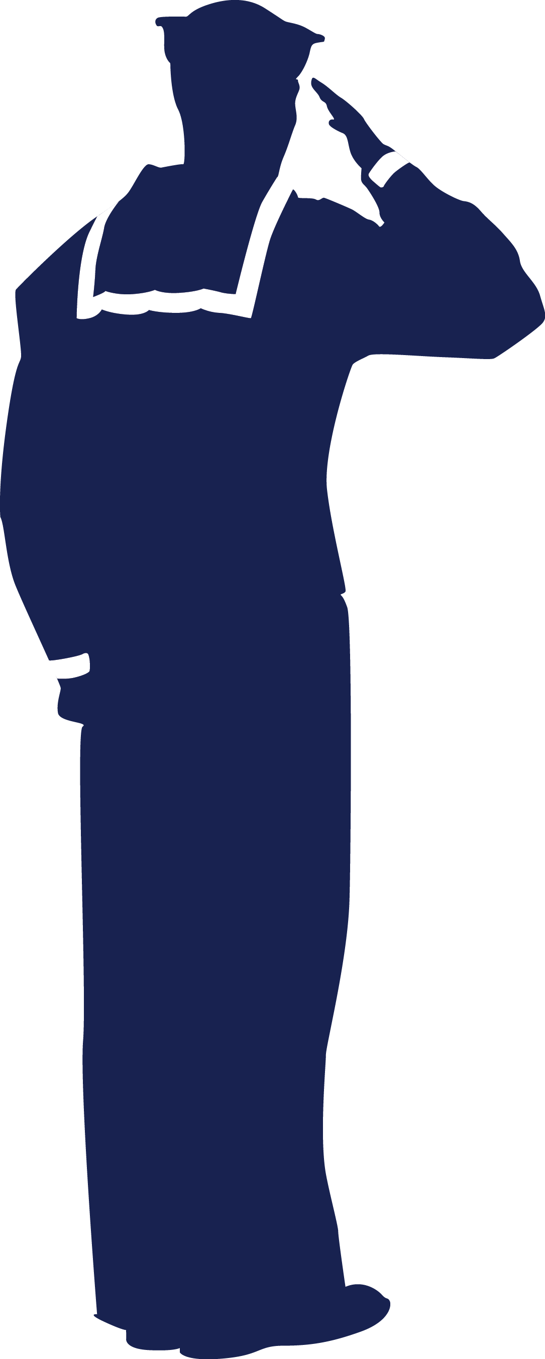 Standing Salute Navy - Us Navy Sailor Salute - Free Transparent PNG ...