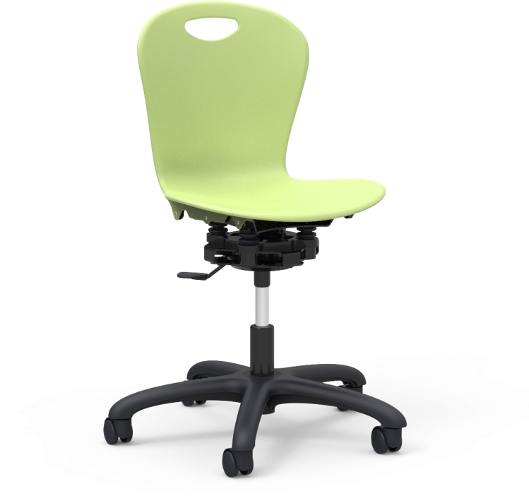 Download Zuma Series R2m Mobile Task Chair - Classroom Rolly Chair PNG ...