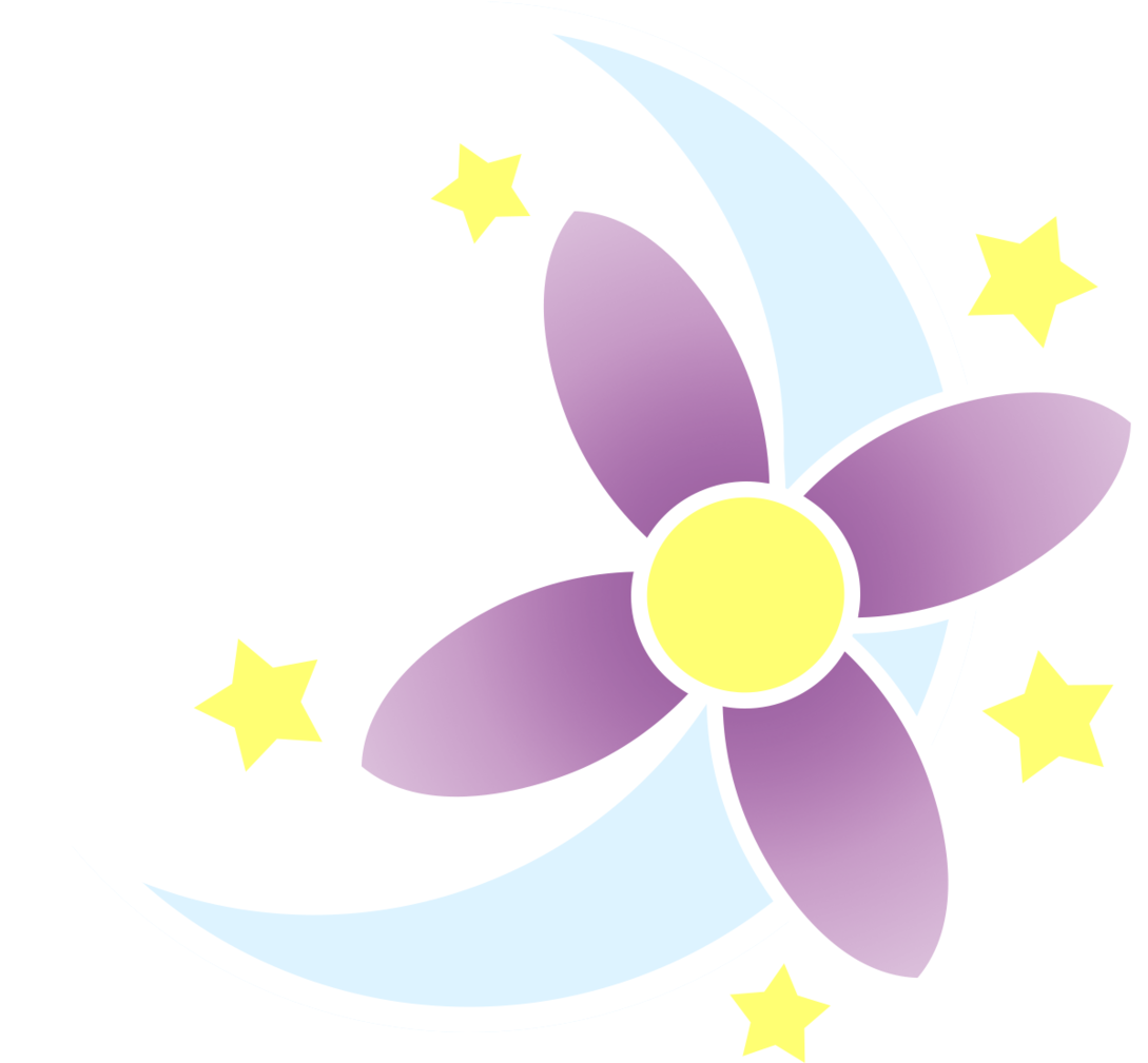 Download Purple Crescent Moon Png - Mlp Cutie Mark Flower PNG Image ...