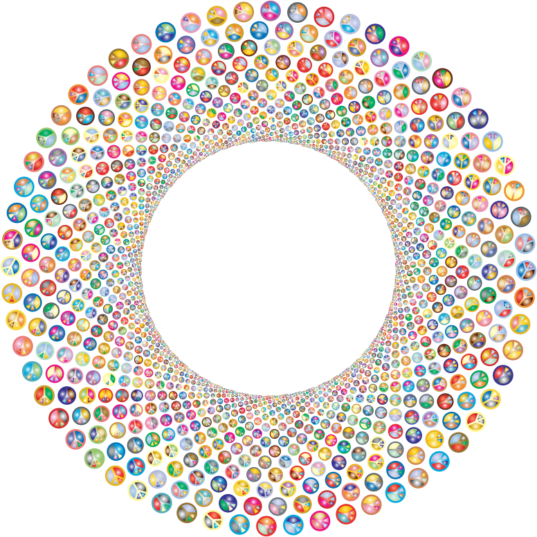 Download Peace Sign Shutter Vortex Prismatic - Shutter Icon Colorful ...