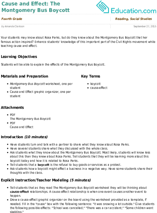 Download Cause And Effect - Cause And Effect Lesson Plan PNG Image with ...