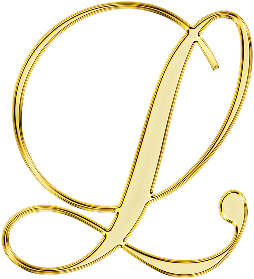 Download Letter L In Gold PNG Image With No Background PNGkey