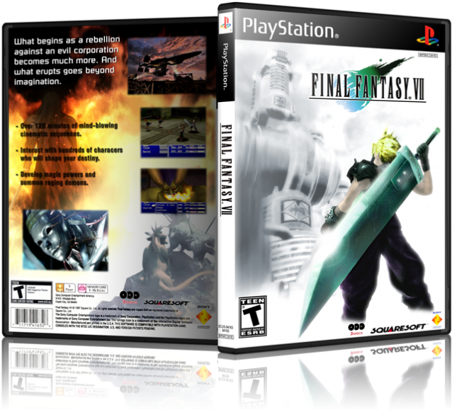 Final Fantasy 7 Box Art - Free Transparent PNG Download - PNGkey