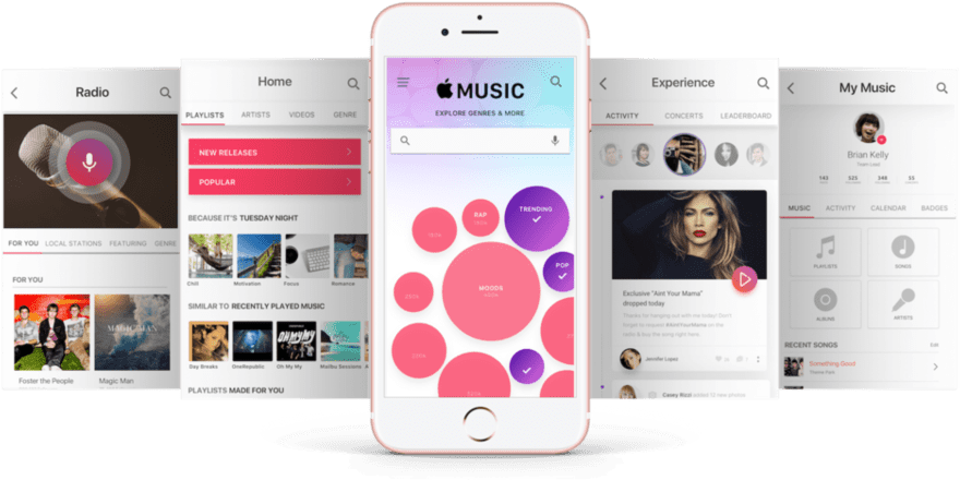 Apple Music Ui/ Ux Design - Free Transparent PNG Download - PNGkey