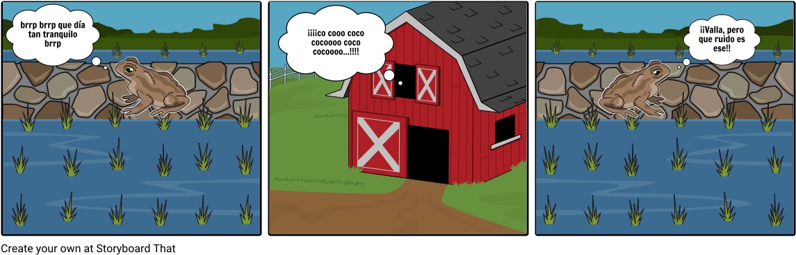 Download La Rana Y Y La Gallina - Cartoon PNG Image with No Background ...