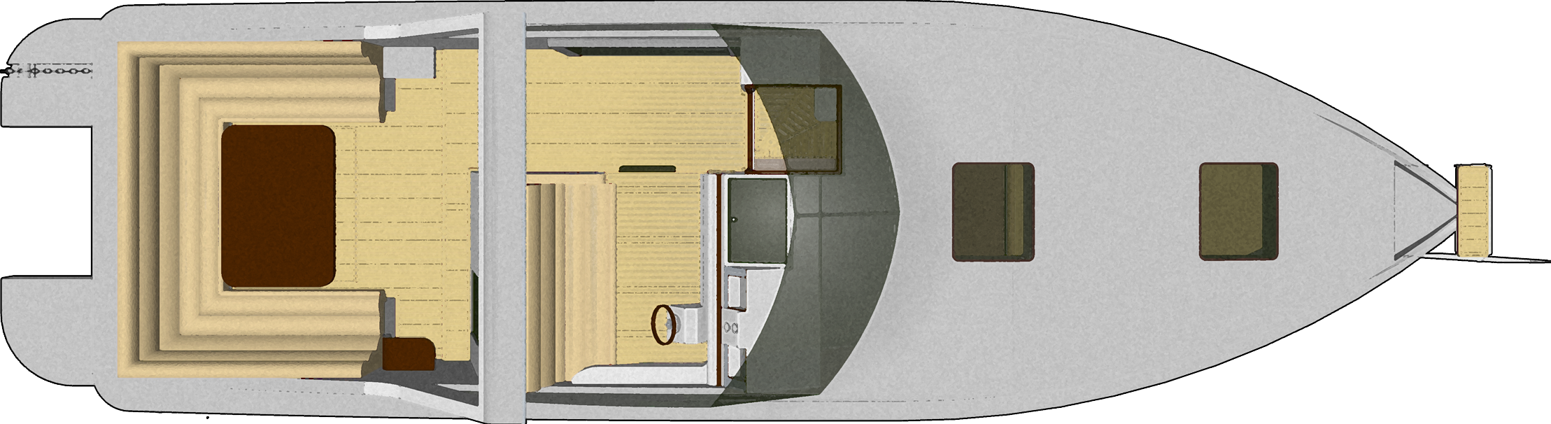 Download Yacht Boat Top View Cutout Free Entourage Architecture - Boat ...