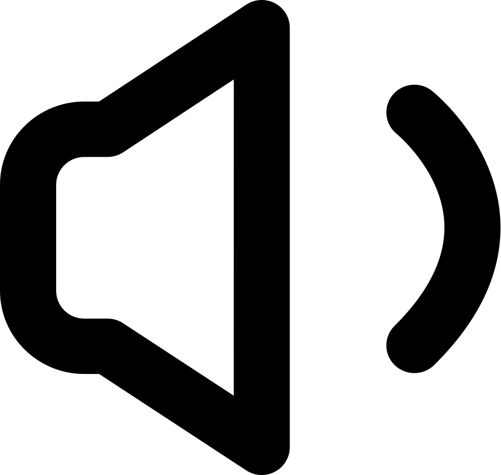 Speaker Audio Symbol - Soft Sound Symbol - Free Transparent PNG ...