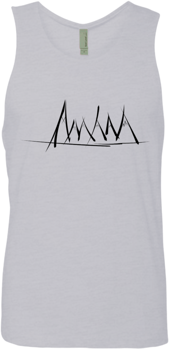 Download Mountain Brush Strokes Men's Premium Tank Top - Active Tank ...