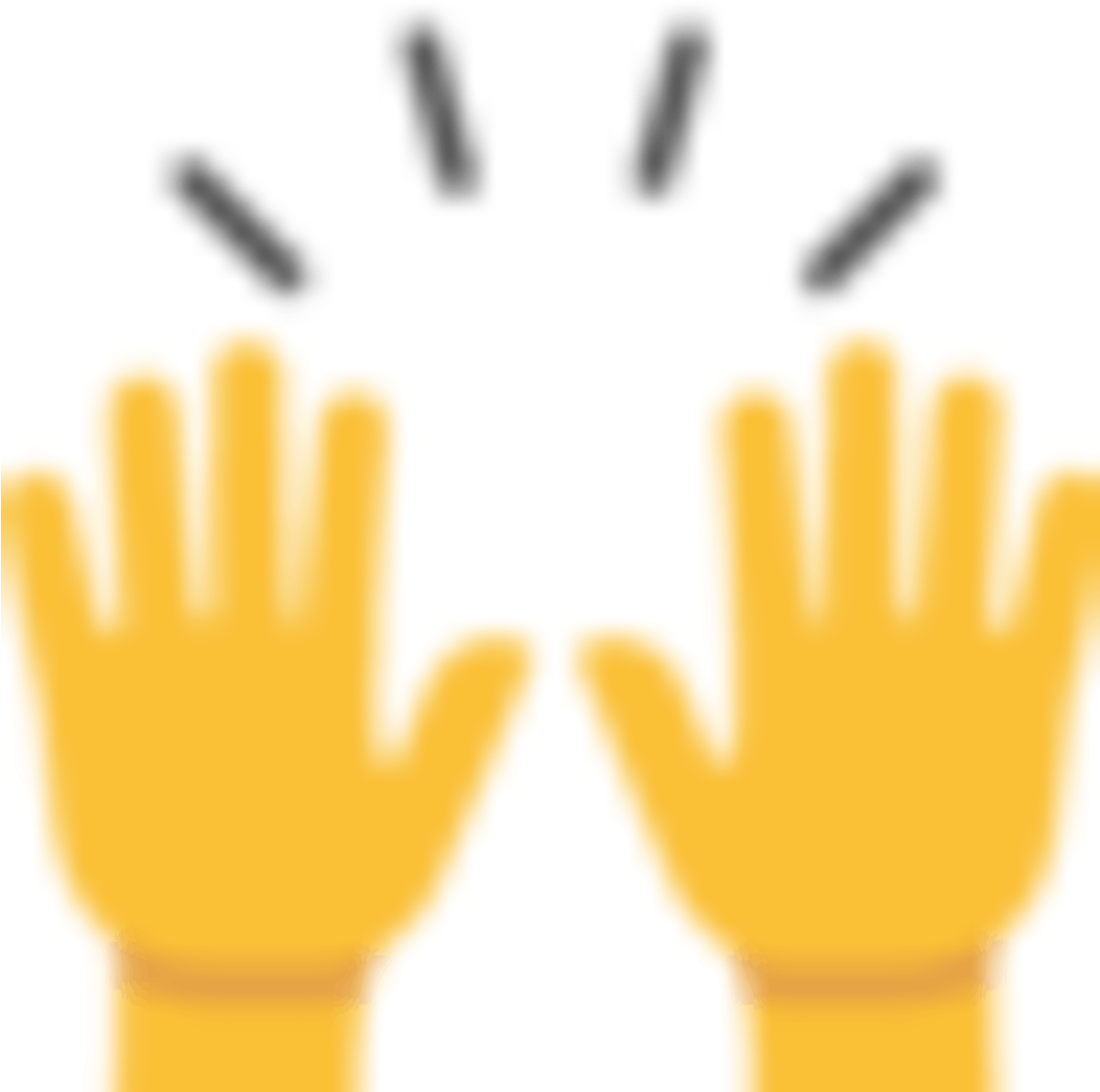 Top Tweeted Emojis4 - Raising Hands Emoji Png - Free Transparent PNG ...