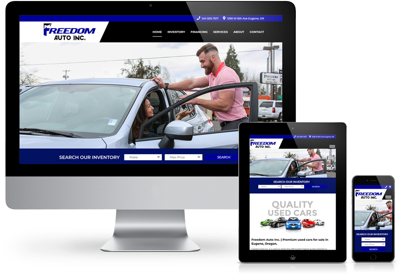 Download Freedom Auto Inc - Web Design PNG Image with No Background ...